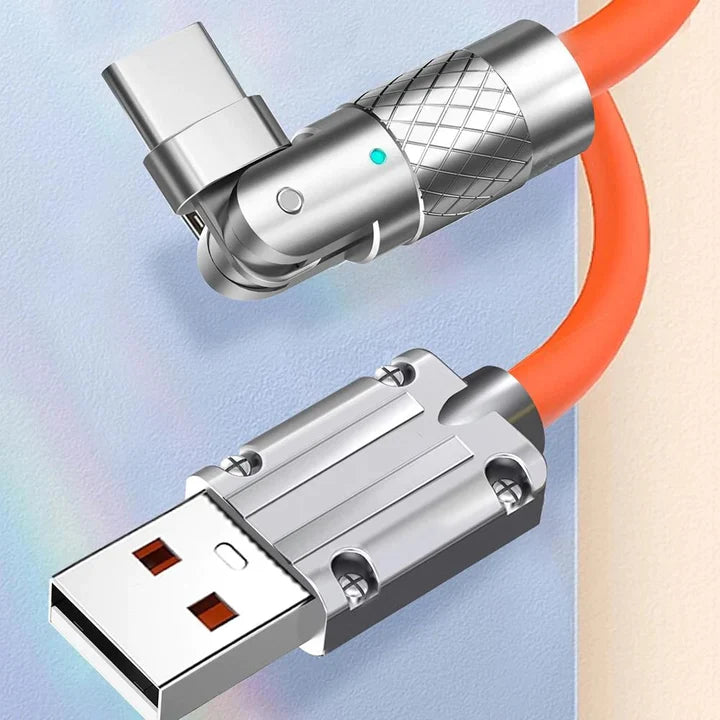 FlexCharge™ 180° Rotating Fast Charge Cable – Zoraro