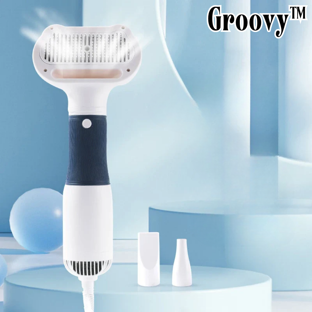 Groovy - 3-in-1 pet hair dryer & grooming brush – Zoraro