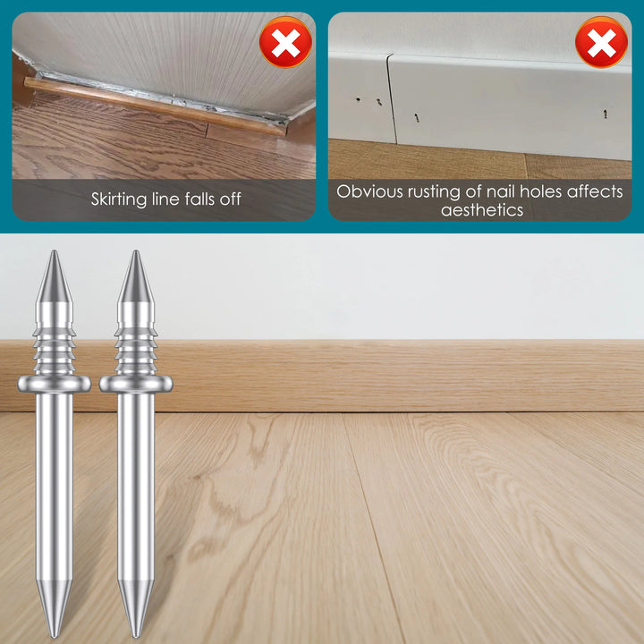 SeemiNail - Double-headed socket thread nail (100 pieces) - Nail witho ...