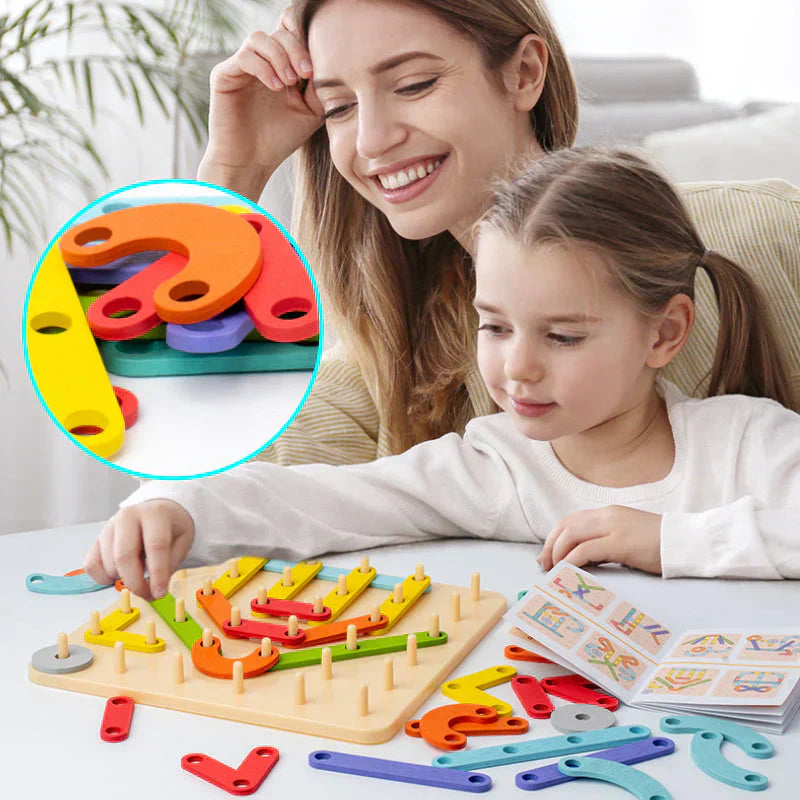 LearnWood™ | Wooden puzzle toy with variable shapes | 50% discount – Zoraro