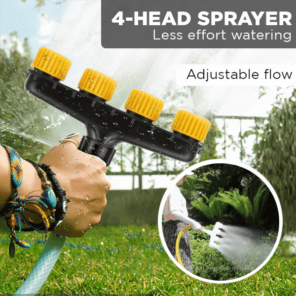 QuadSpray - Premium 4-Head Garden Sprayer Head – Zoraro
