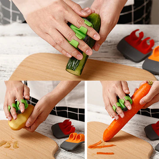Ergonomic Finger Vegetable Peeler for Easy Kitchen Prep – Zoraro