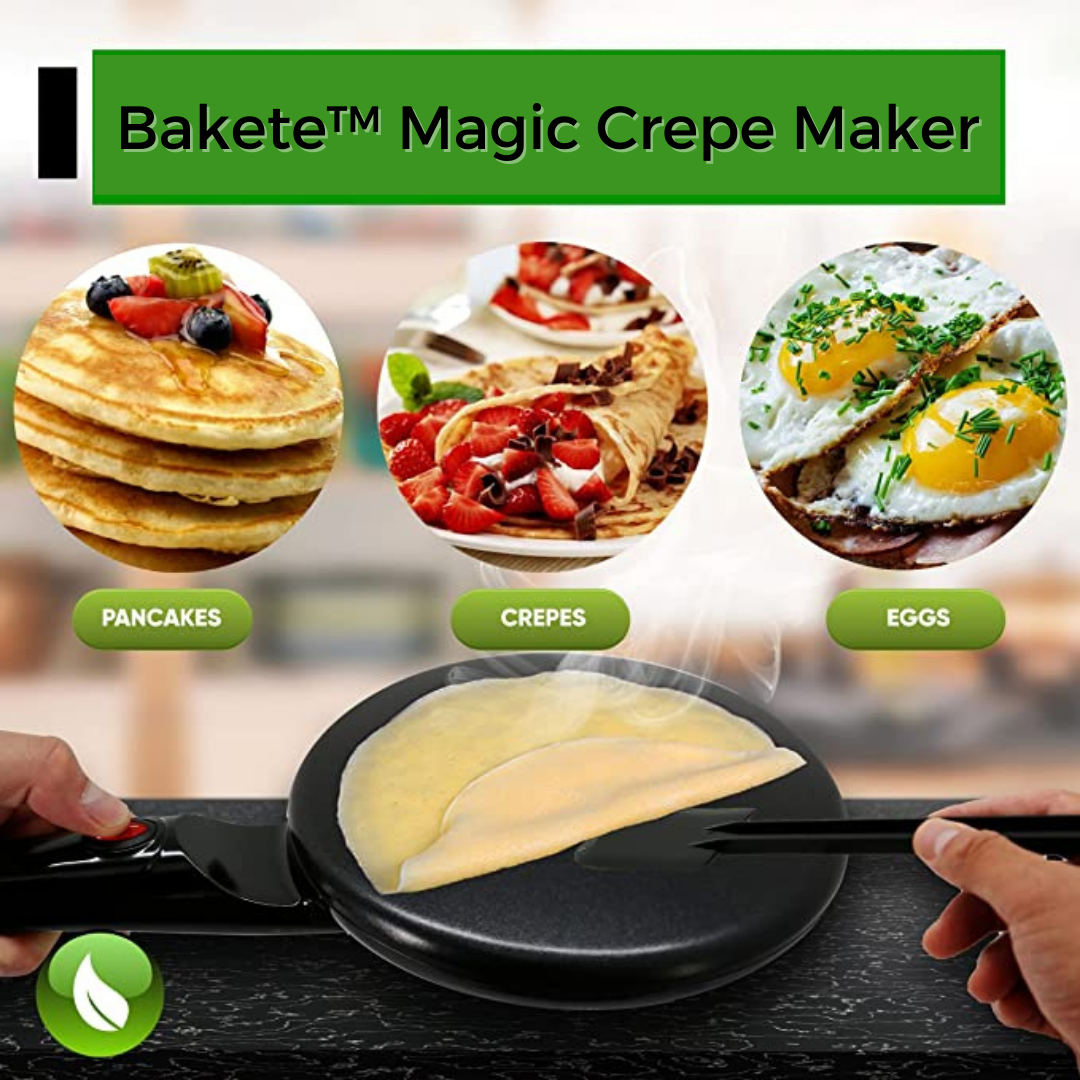 Bakete™ Magic Crepe Maker + FREE Bowl and Eggwhisk – Zoraro