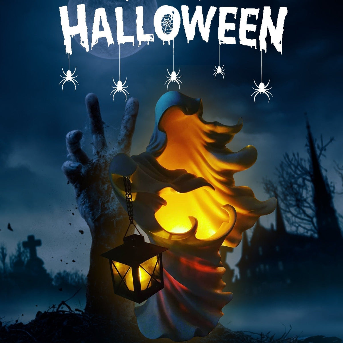 Spookydoo™ Halloween Witch/Ghost Resin Statue – Zoraro